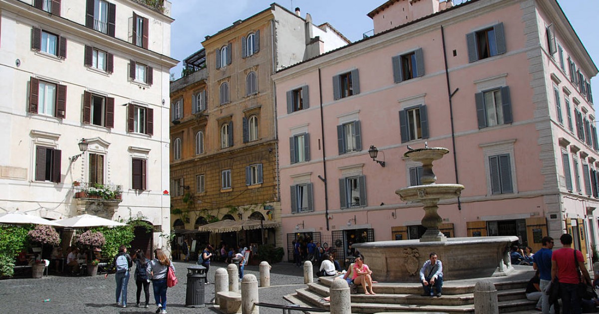 Monti Area Rome Italy ROME, ITALY JUNE 15 2019 Tourist Taking